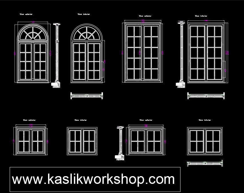 Kaslik Workshop | Window Cad Blocks Plan